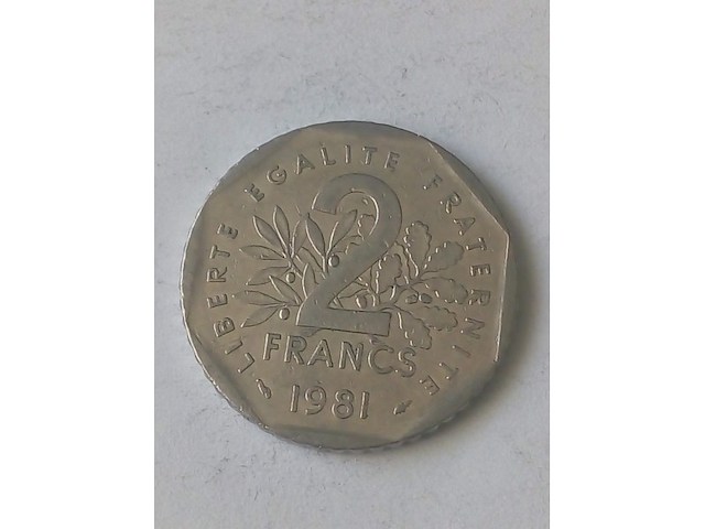 2 Francs 1981.godine - Francuska -