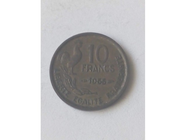 10 Francs 1955.godine - Francuska - Petao