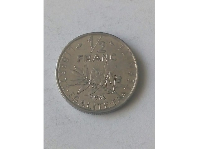 1/2 Franc 1974.godine - Francuska -