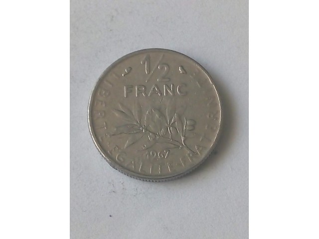 1/2 Franc 1967.godine - Francuska -