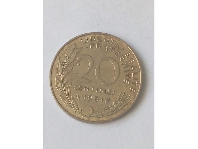 20 Centimes 1981.godine - Francuska -