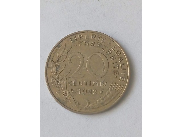 20 Centimes 1982.godine - Francuska -