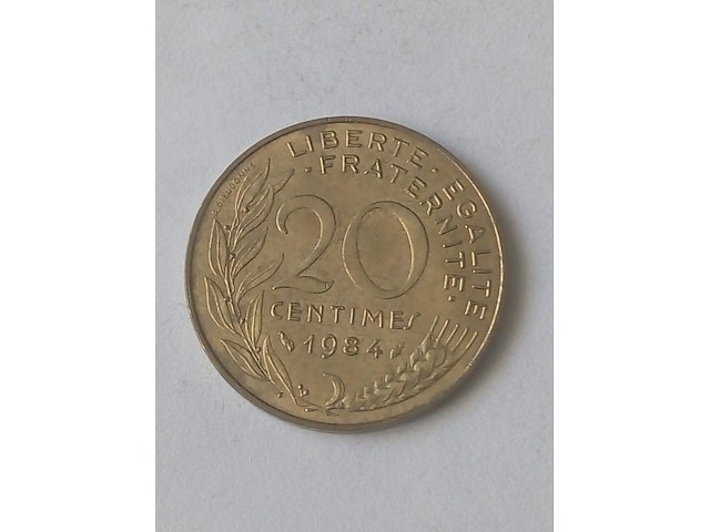 20 Centimes 1984.godine - Francuska -