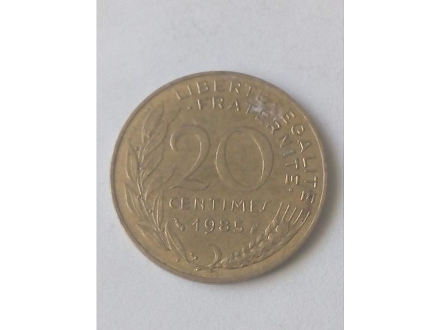 20 Centimes 1985.godine - Francuska -