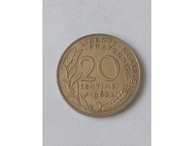 20 Centimes 1963.godine - Francuska -