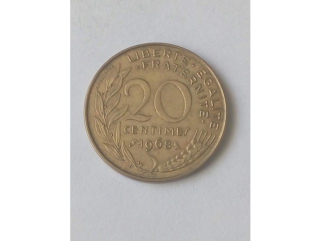 20 Centimes 1968.godine - Francuska -