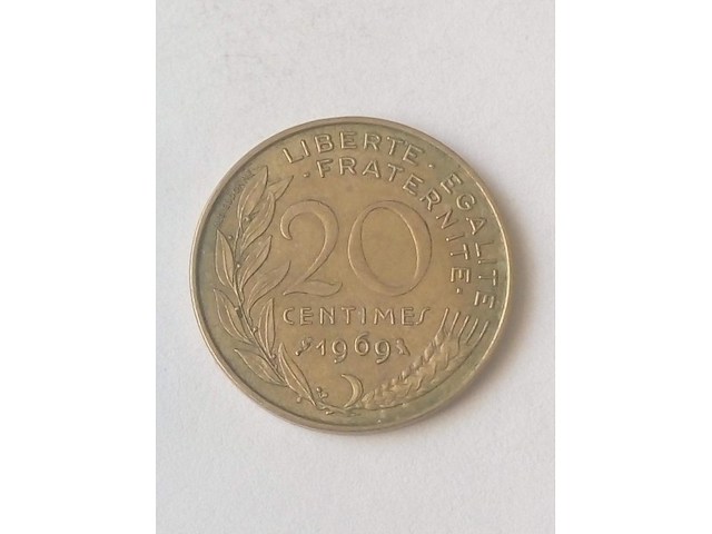 20 Centimes 1969.godine - Francuska -