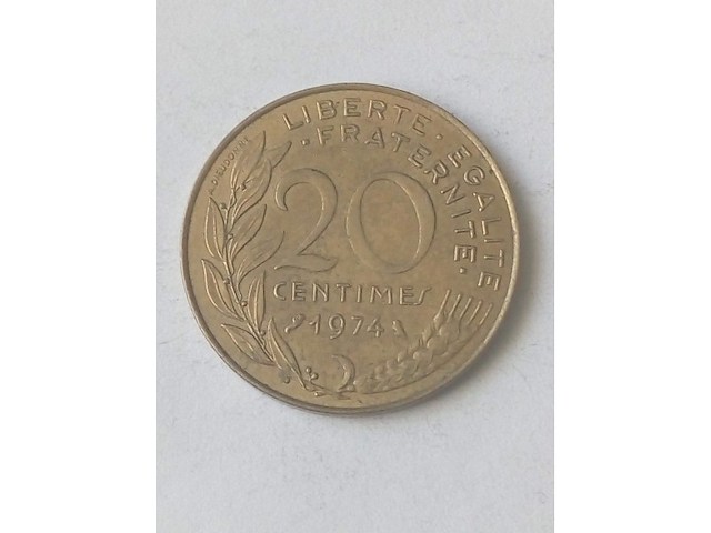 20 Centimes 1974.godine - Francuska -