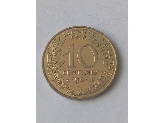 10 Centimes 1987.godine - Francuska -