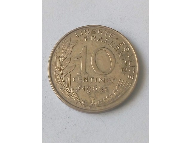 10 Centimes 1963.godine - Francuska -