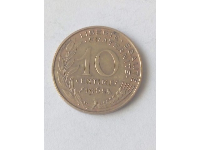 10 Centimes 1965.godine - Francuska -