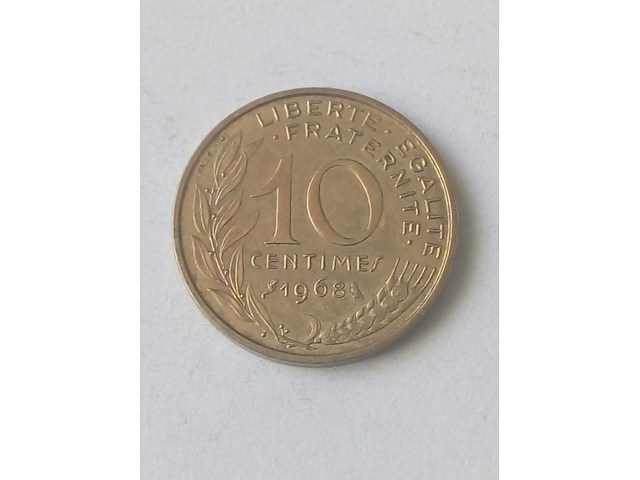 10 Centimes 1968.godine - Francuska -