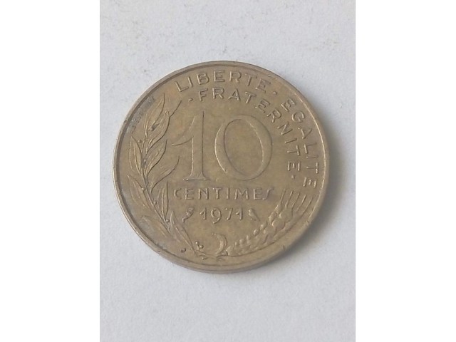 10 Centimes 1971.godine - Francuska -