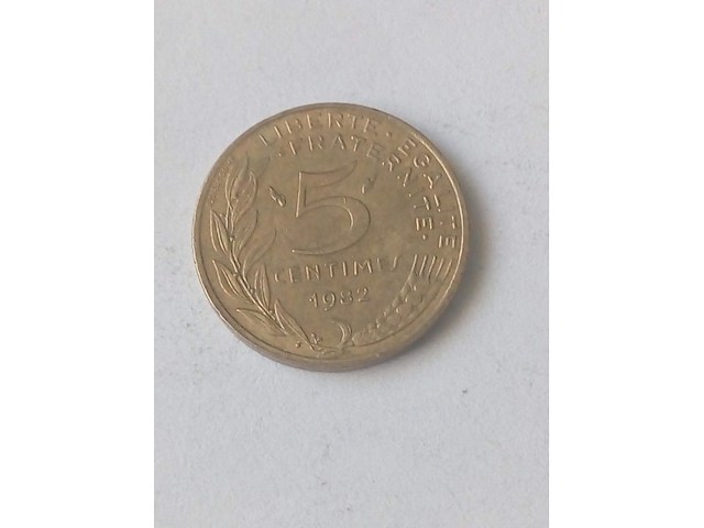 5 Centimes 1982.godine - Francuska -