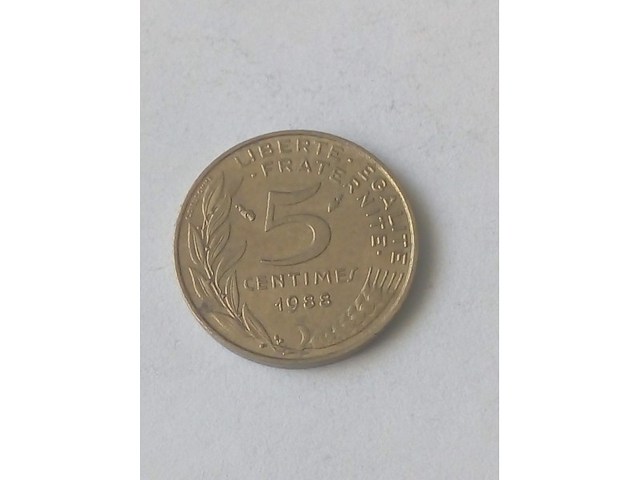 5 Centimes 1988.godine - Francuska -