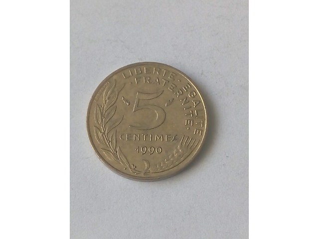 5 Centimes 1990.godine - Francuska -