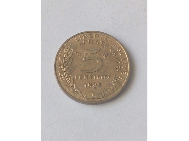 5 Centimes 1998.godine - Francuska -