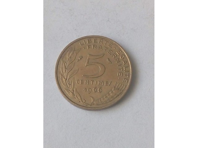 5 Centimes 1966.godine - Francuska -