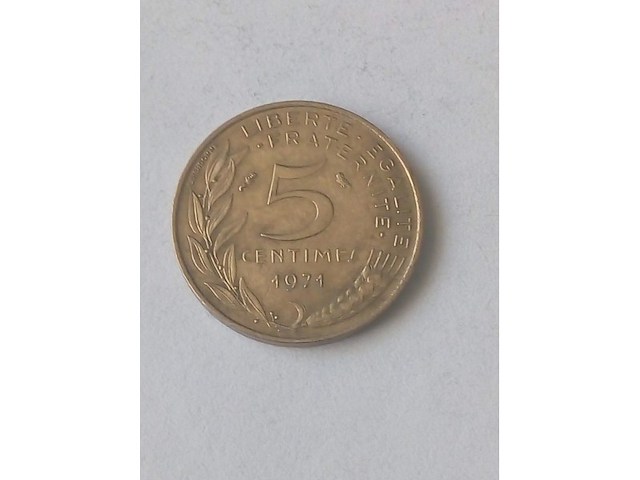 5 Centimes 1971.godine - Francuska -