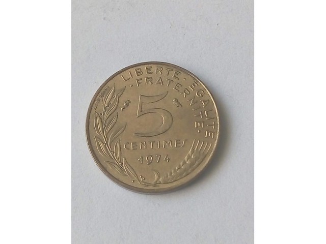 5 Centimes 1974.godine - Francuska -