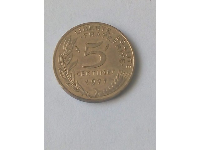 5 Centimes 1977.godine - Francuska -