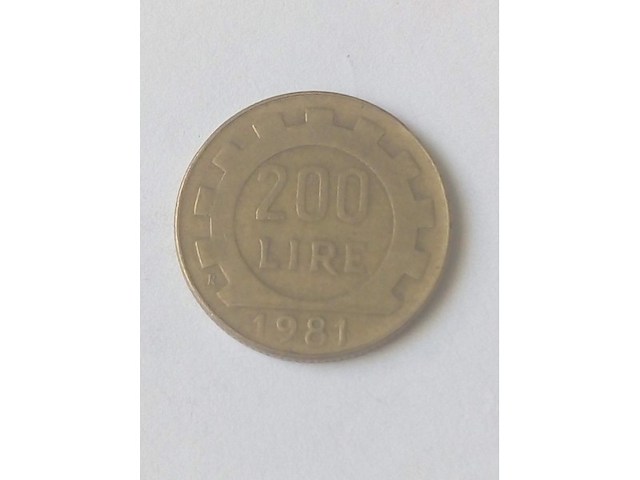 200 Lira 1981.godine - Italija -
