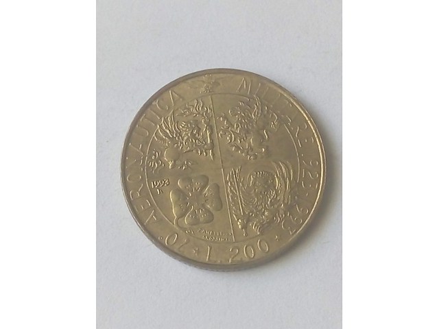 200 Lira 1993.g - Italija -Jubilarna -Godišnjica Vojske