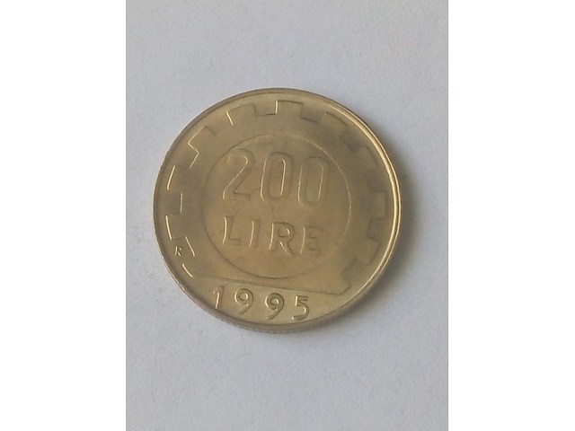 200 Lira 1995.godine - Italija - LEPA -