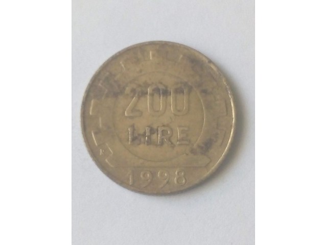200 Lira 1998.godine - Italija -