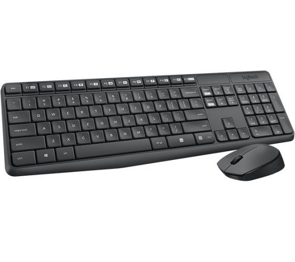 Logitech - Logitech MK235 Wireless Desktop USB Gray US