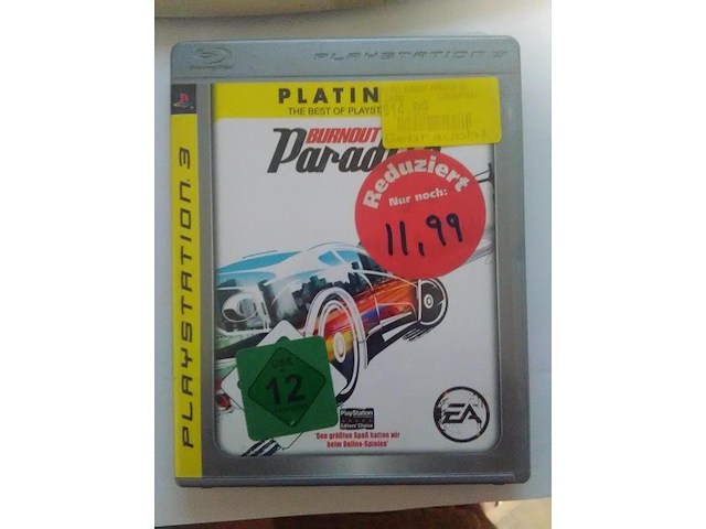 sony plausation 3 burnout paradise isp ko sa slika