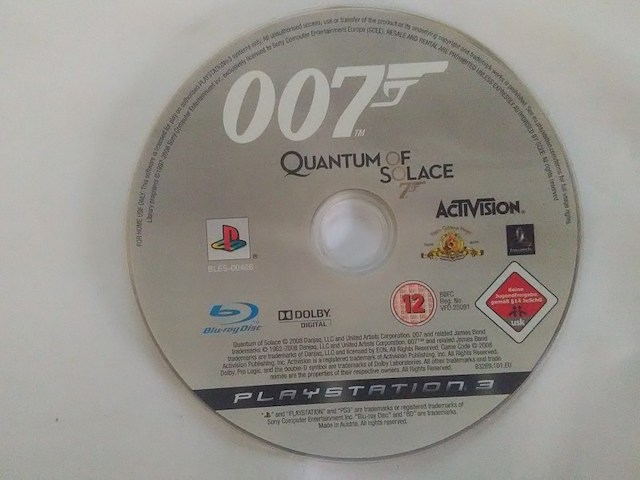 sony plausation 3 007 quantum of solace isp ko sa slik