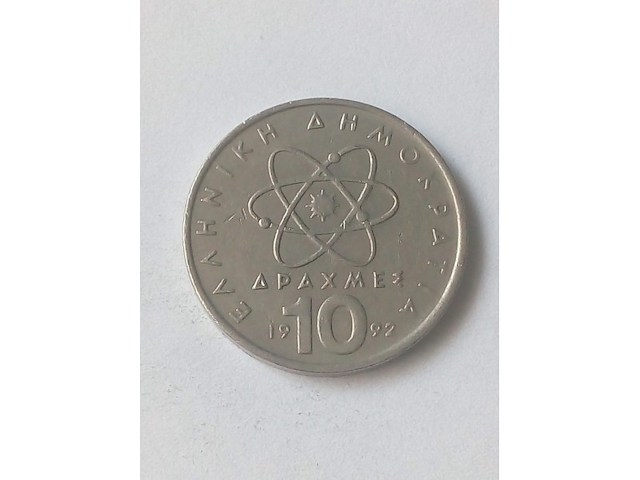 10 Drahme 1992.g - Grčka - Atom -