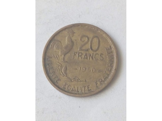 20 Francs 1950.godine - Francuska - Petao -