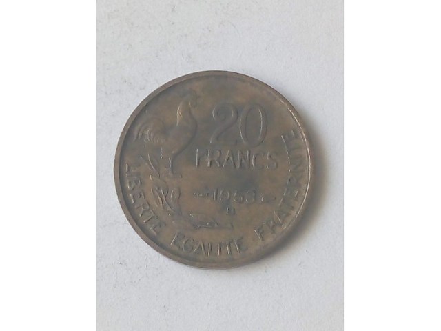 20 Francs 1953.godine - Francuska - Petao -