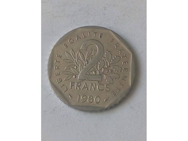 2 Francs 1980.godine - Francuska -