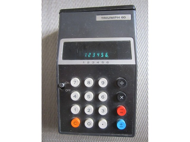 TRIUMPH 60 - stari kalkulator iz 1973. godine