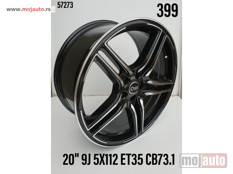 Audi,Mercedes 20 aluflene. 5x112/9jota/et35/cb 73,1. boja:crna piano black