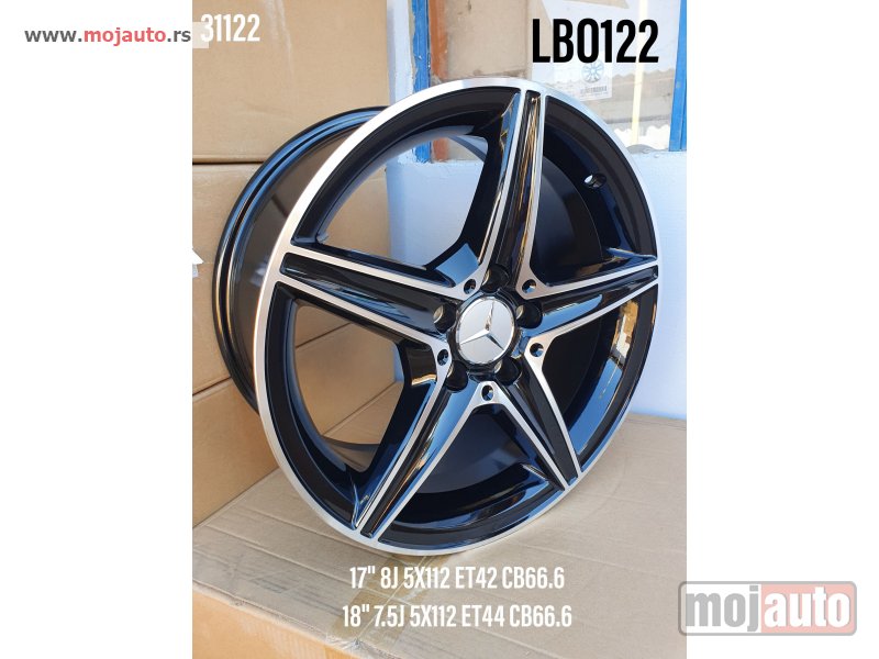 Mercedes 18 alufelne 5x112/7,5 jota/et44/cb 66,6. boja:crna piano black