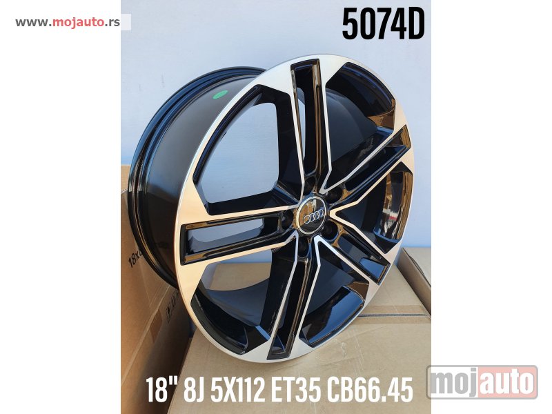 Audi 18 alufelne 5x112/8jota/et35/cb 66,6. boja:piano black. cena:54000 rsd/set.