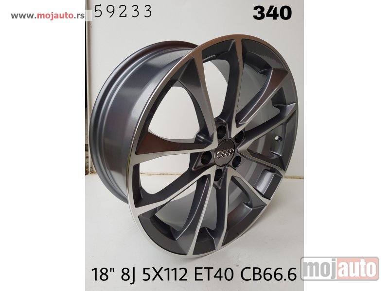 Audi 18 alufelne 5x112/8jota/et40/cb 66,6.