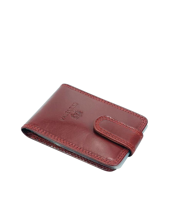 NOVČANIK ETUI ZA KARTICE LEATHER RED Alba Valentini