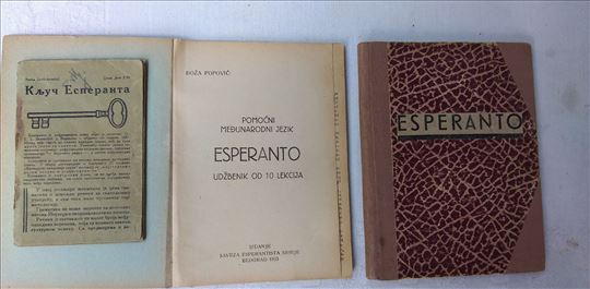 Knjige:Esperanto 3 kom. ,cena za sve