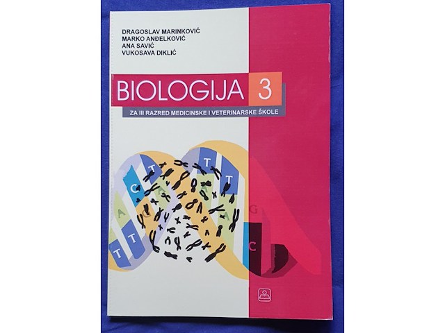 Biologija 3 Marinković, Anđelković, Savić, ZAVOD NOVO