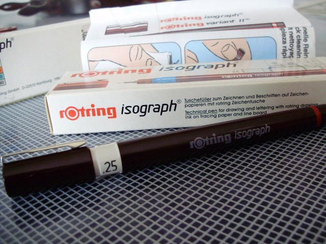 rapidograf - 1 `ROTRING` Isograph 0,25