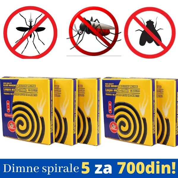 Dimne spirale protiv komaraca – 5 za 700din!