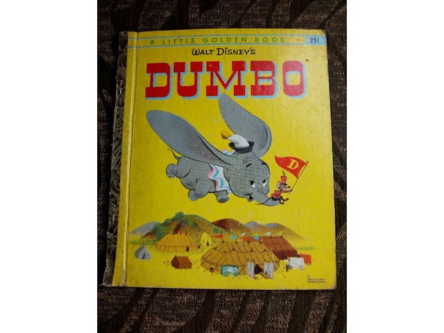 Walt Disney`s Dumbo, A little golden book, D3, 1947