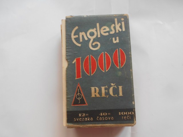 Engleski u 1000 reči, eos bg, predratna, kurs engleskog