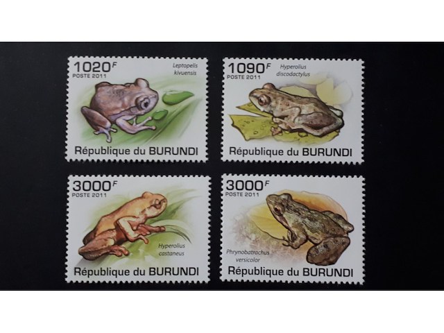 Burundi 2011. - Fauna - Žabe ** Čisto kompl ser