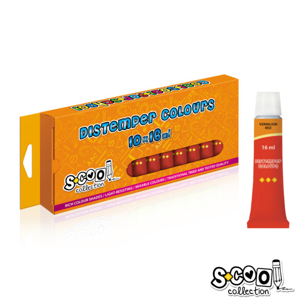 SCOOL tempera SC300 vermilion red